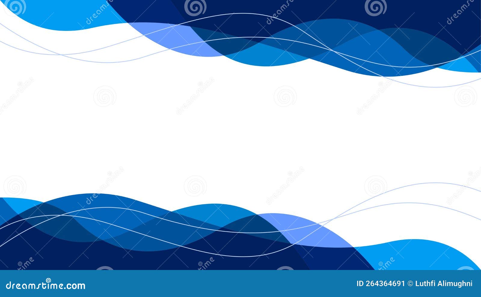 Blue Background with Linear Ornament Stock Vector - Illustration of ...
