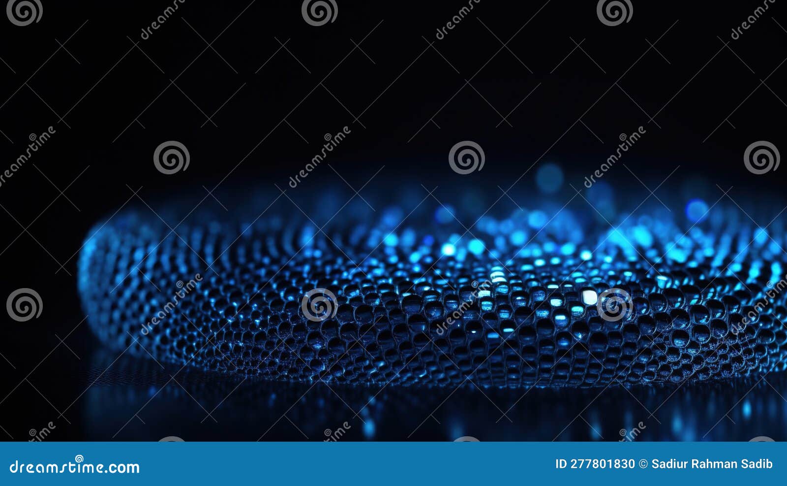 Blue Background with Lots Spots and Particles. Stock Illustration ...