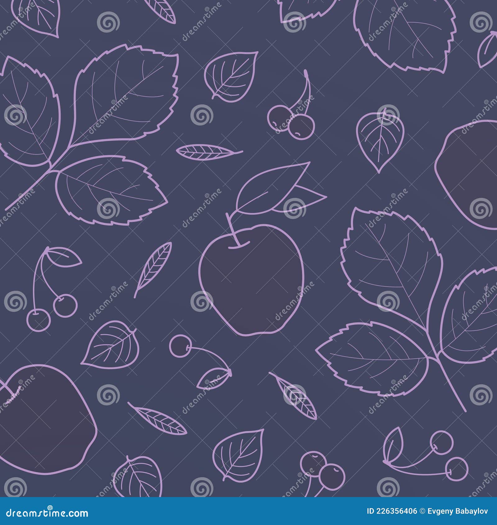 Blue Background with Many Autumn Foliage - Vector Stock Vector ...