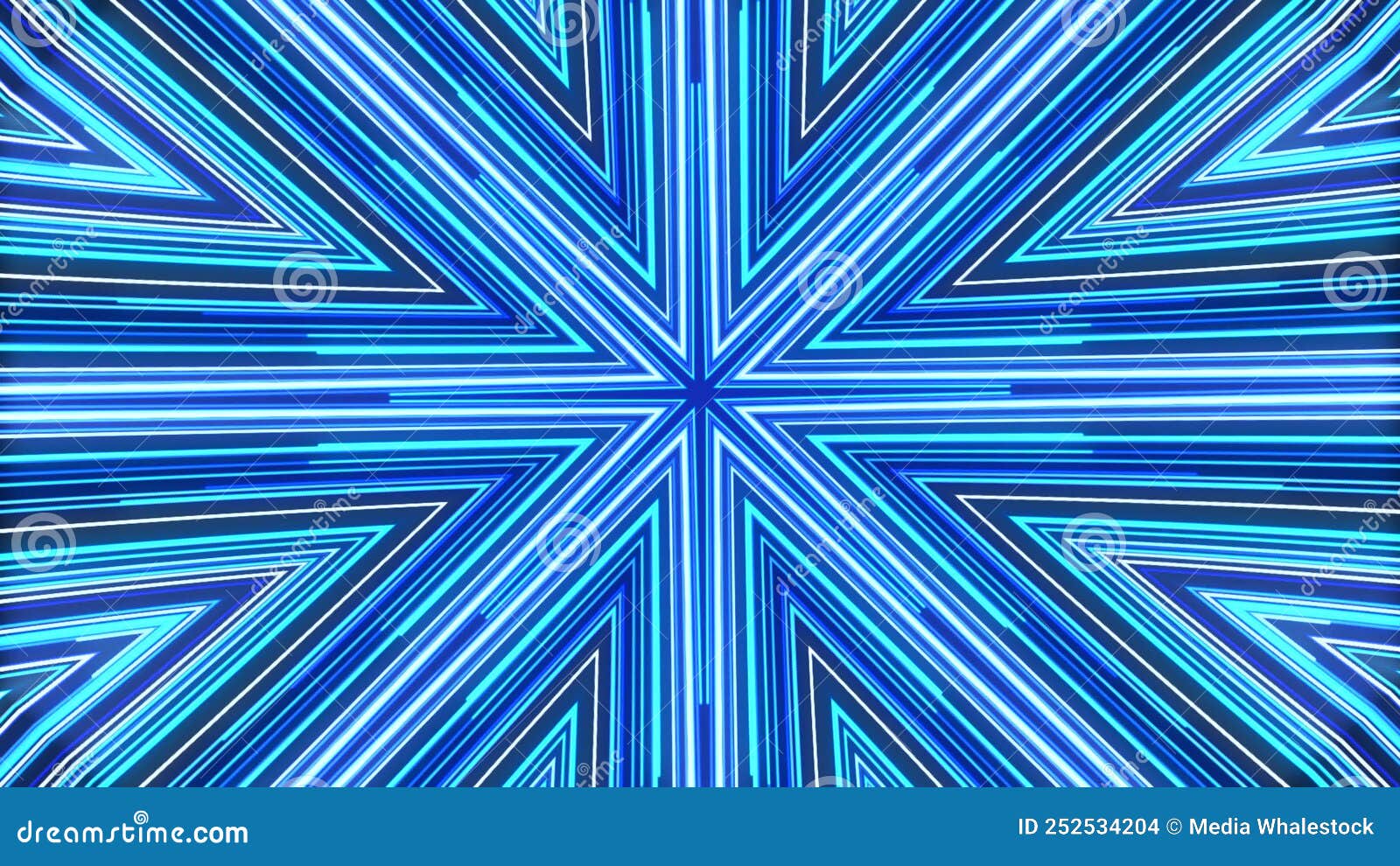Blue Background. Motion.Bright Animation Highlighting with Blue Lasers ...