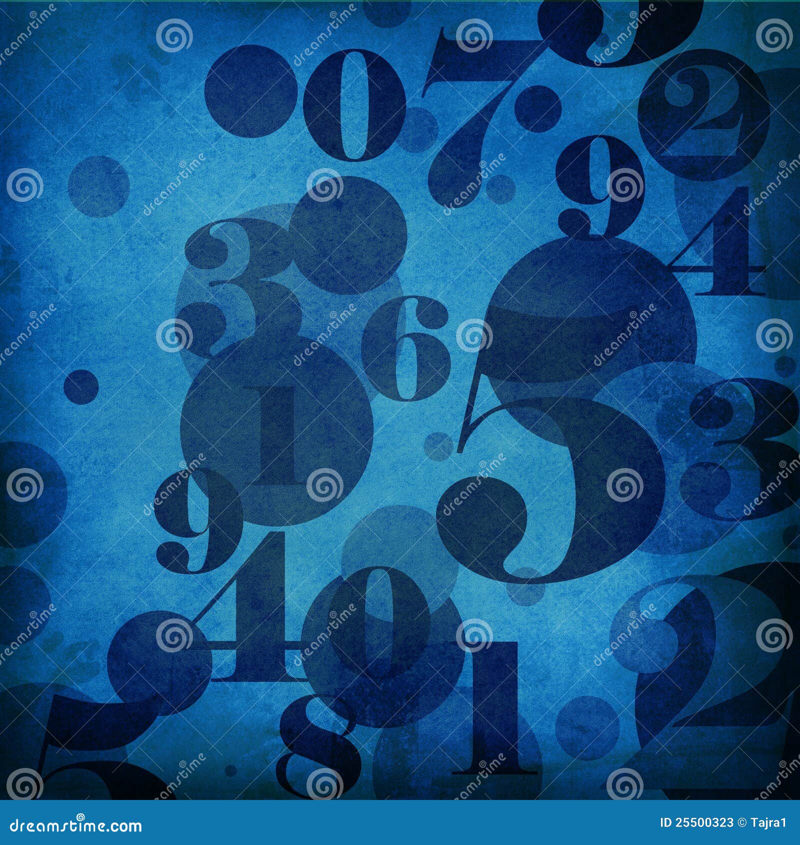 Blue Background With Numbers Stock Photos - Image: 25500323