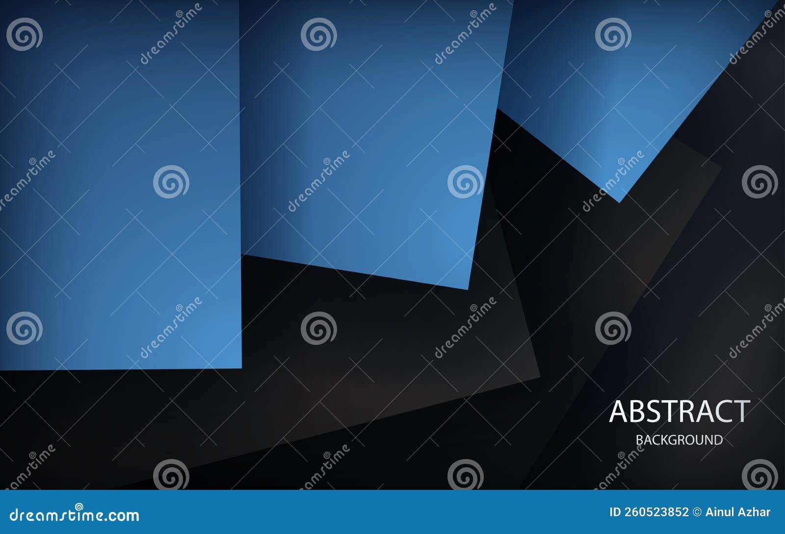 Blue Background Overlap Dimension Grey Vector Illustration Message ...