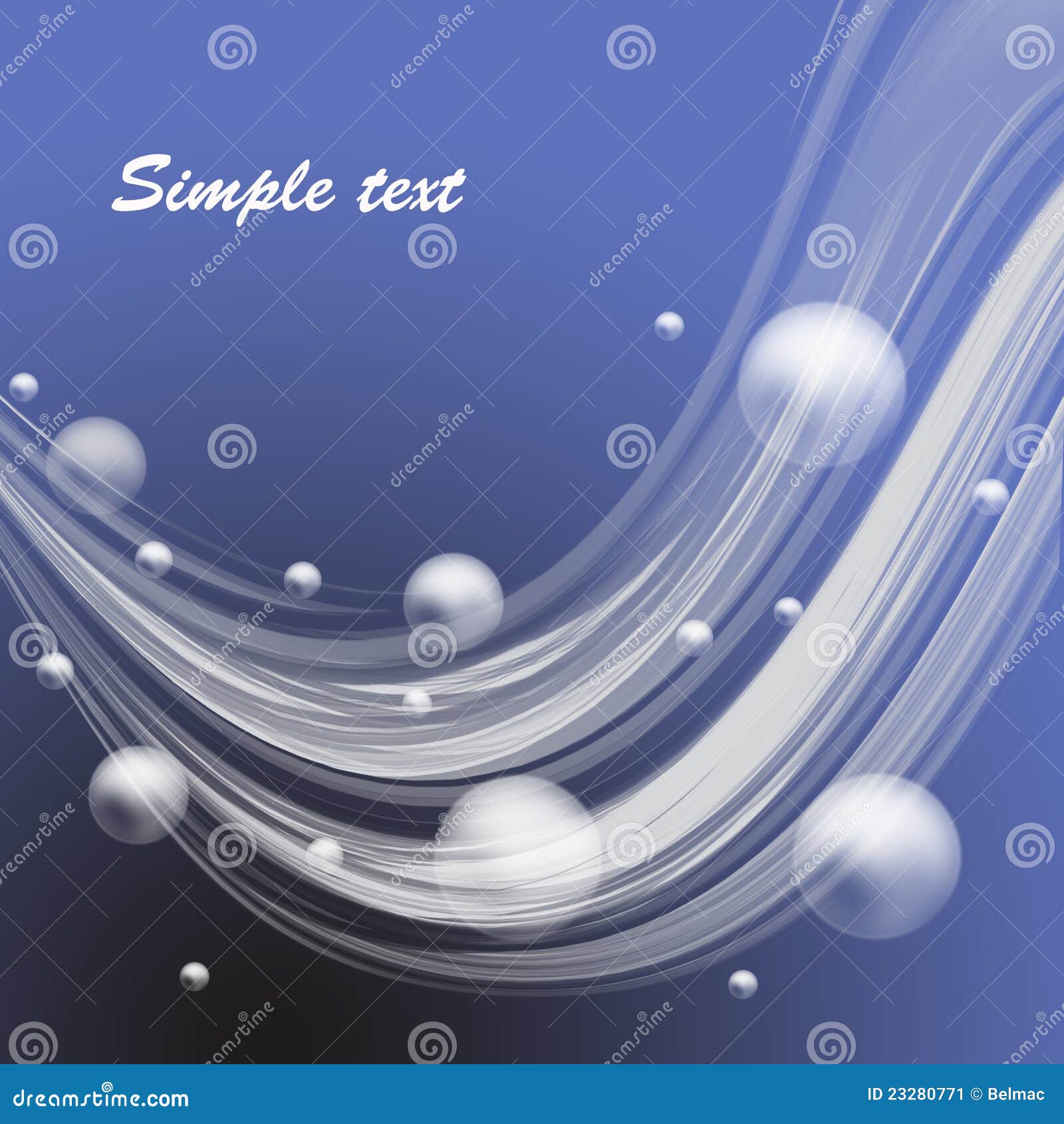 Blue Background with Pearls Stock Illustration - Illustration of ...