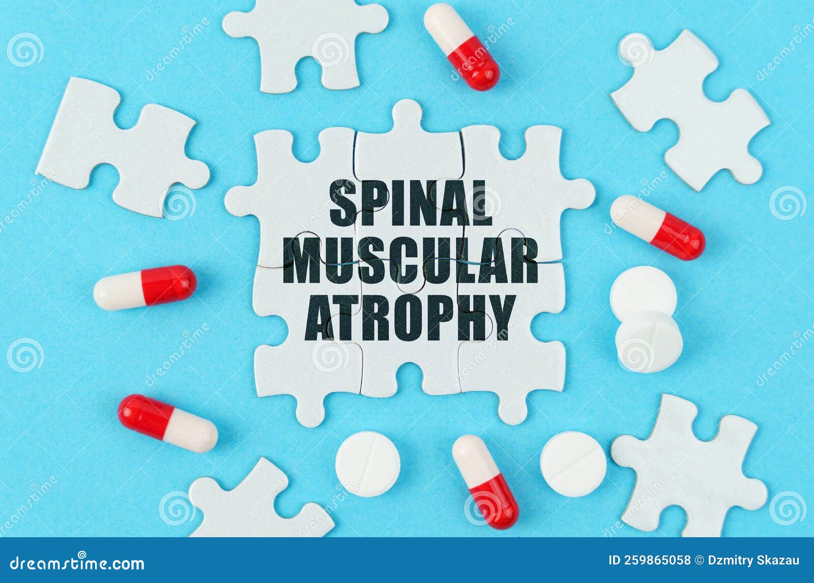 Sma Spinal Muscular Atrophy Written On Wooden Blocks A Rare Disease
