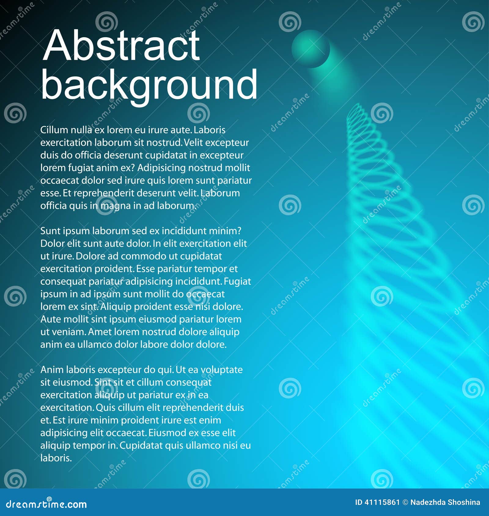 Blue Background with Place for Text Stock Vector - Illustration of ...