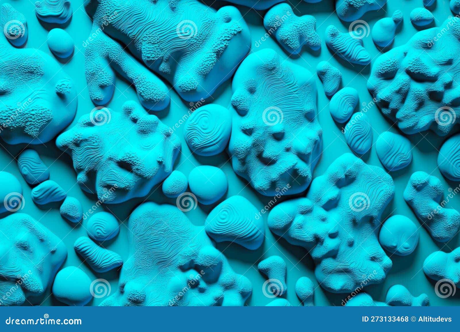 Blue Background of Plasticine Texture and Clay with Fingerprints and ...