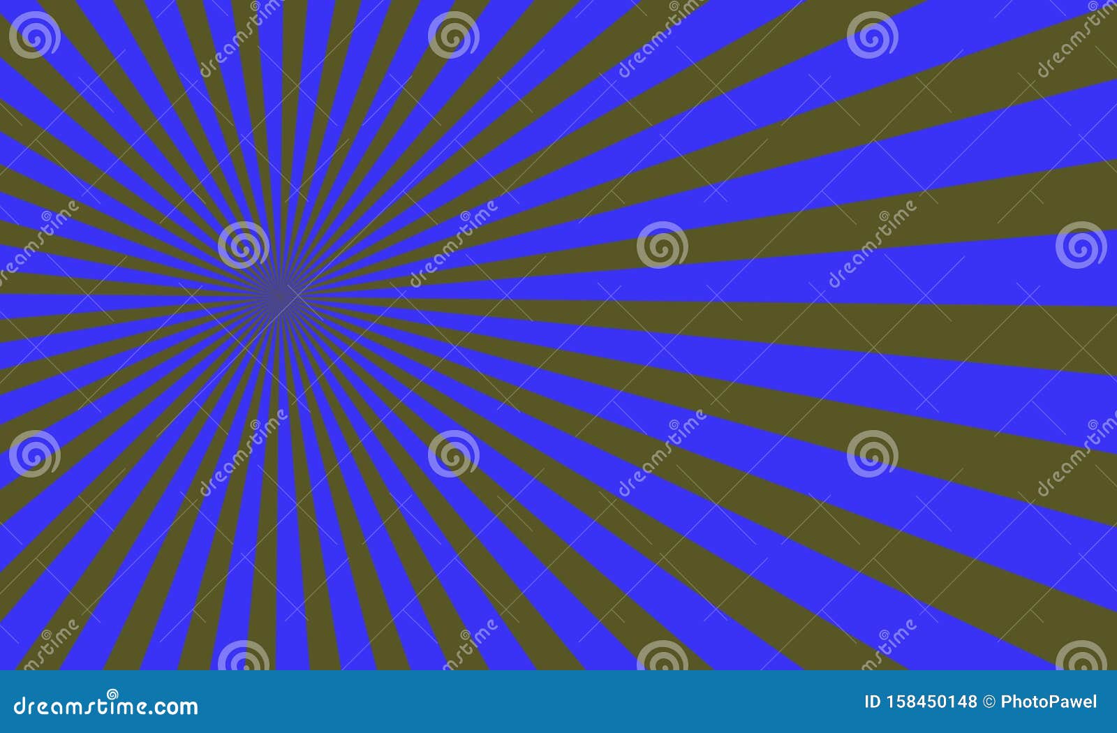 Blue Background with Retro Rays. Color Abstract Ray Star Burst ...
