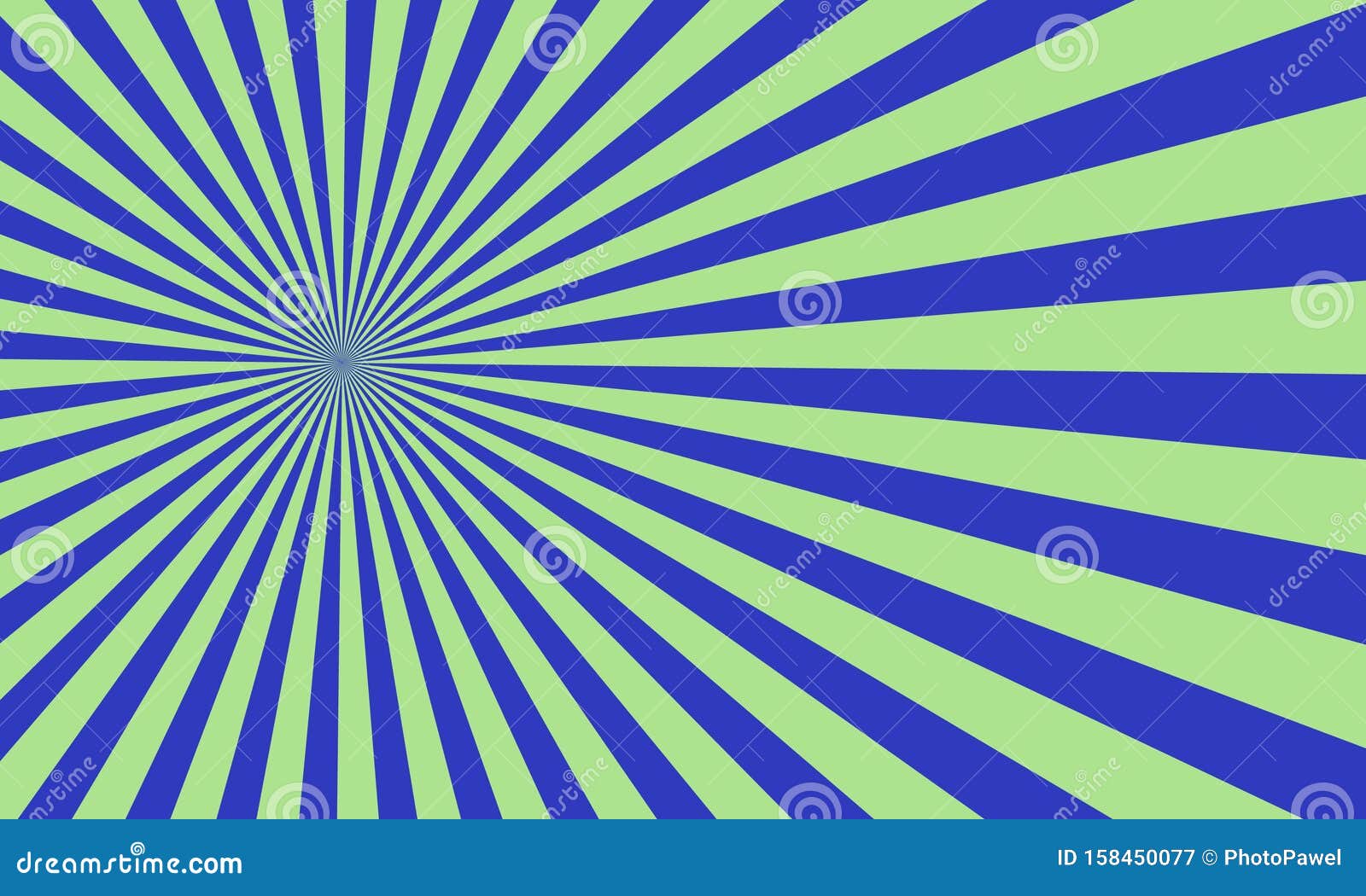 Blue Background with Retro Rays. Color Abstract Ray Star Burst ...