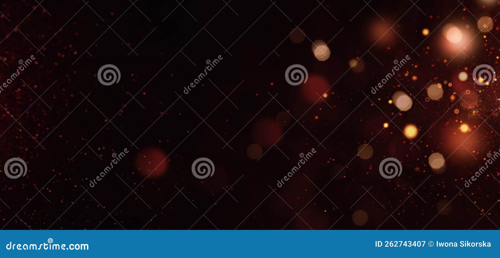 Bokeh Overlay with Glowing Particles Stock Illustration - Illustration ...