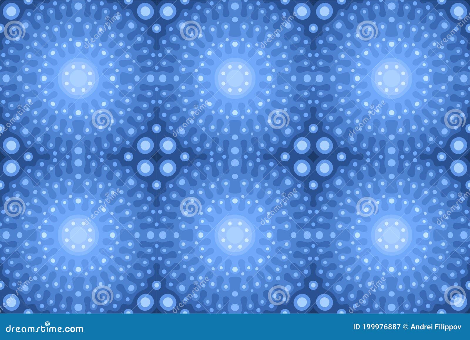 Blue Background with Shiny Seamless Tile Pattern Stock Vector ...