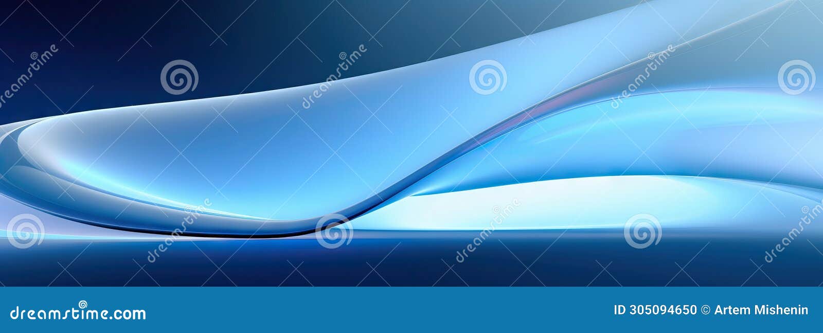 A Blue Background with Slanted Light and Table, in the Style of Blurred ...