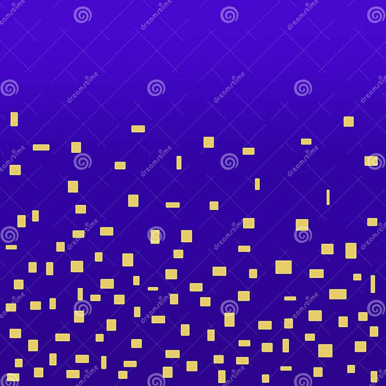 Blue Background with Small Yellow Rectangles Stock Illustration ...
