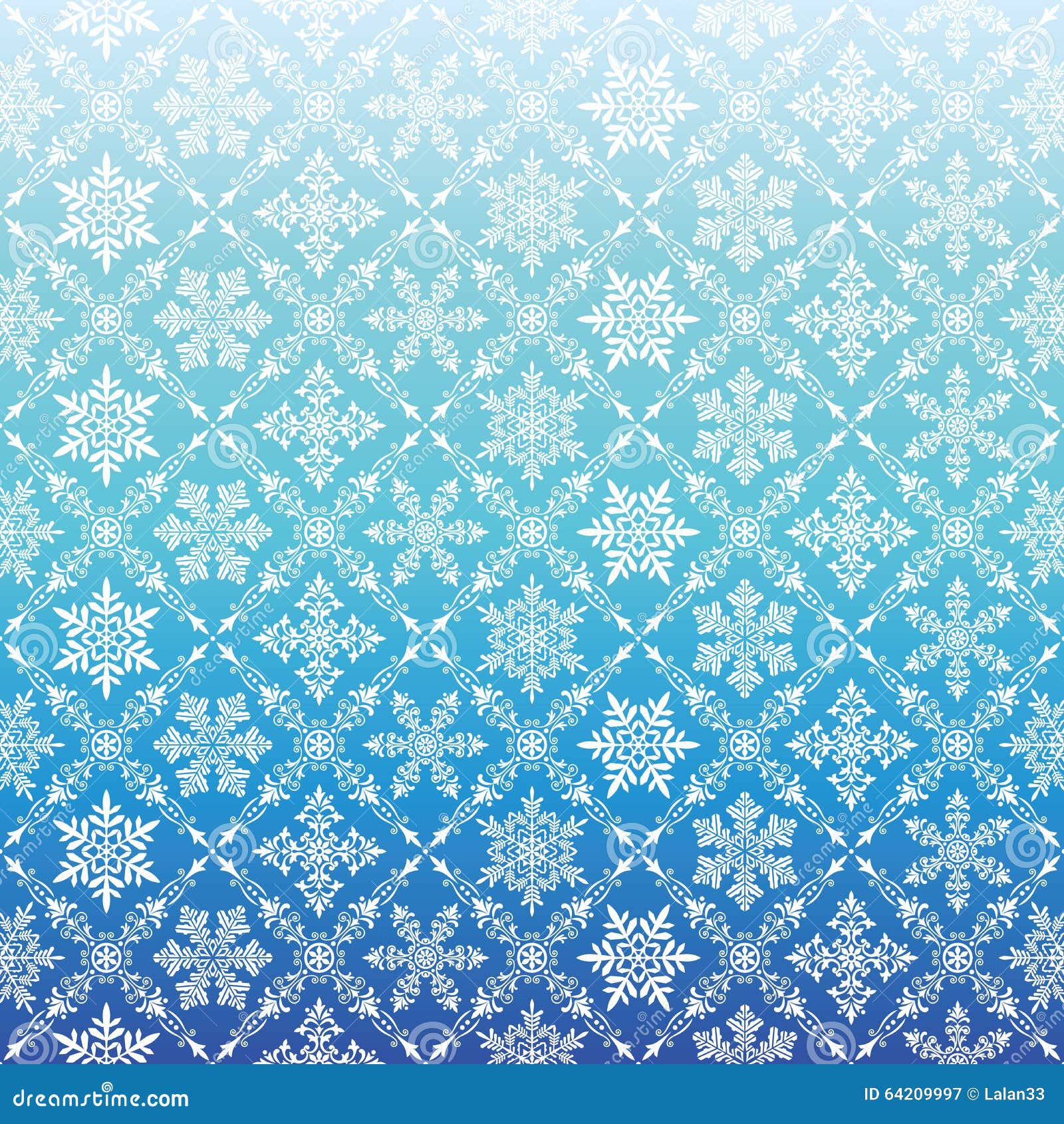 Blue Background with Snow Crystal. Stock Vector - Illustration of ...