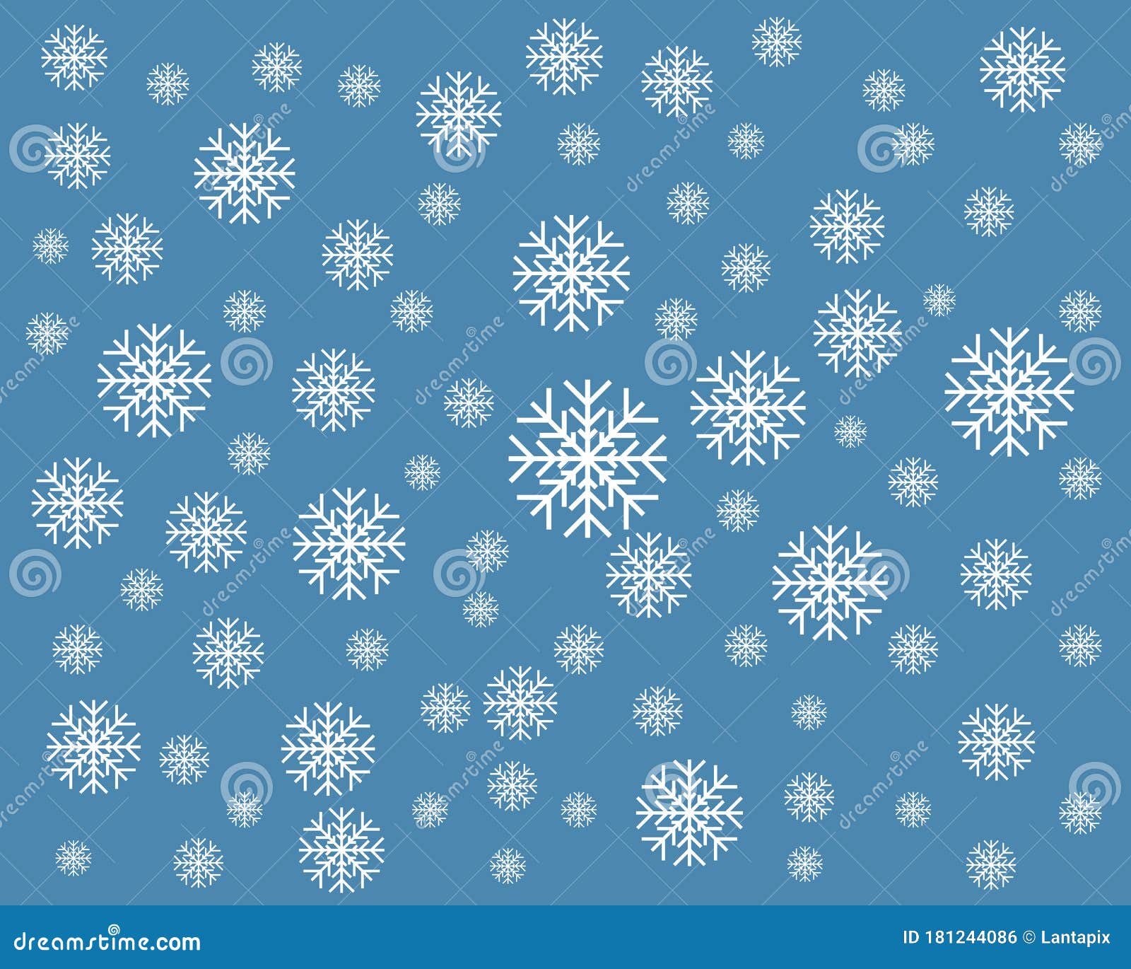 Blue Background with Snowflakes Stock Vector - Illustration of graphic ...