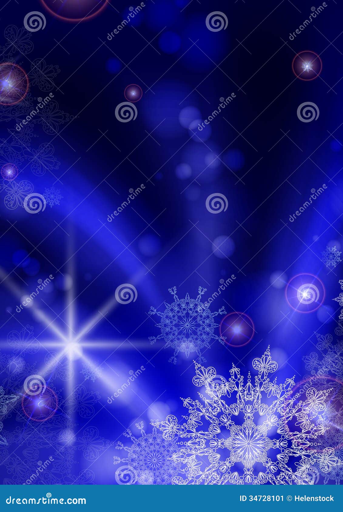Blue Background with Snowflakes. Stock Vector - Illustration of design ...