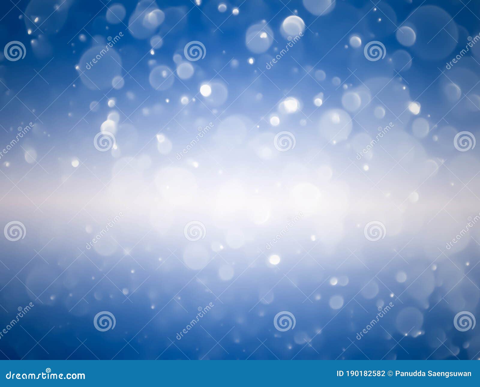 Blue Background with Soft Bokeh Lights Stock Photo - Image of ...