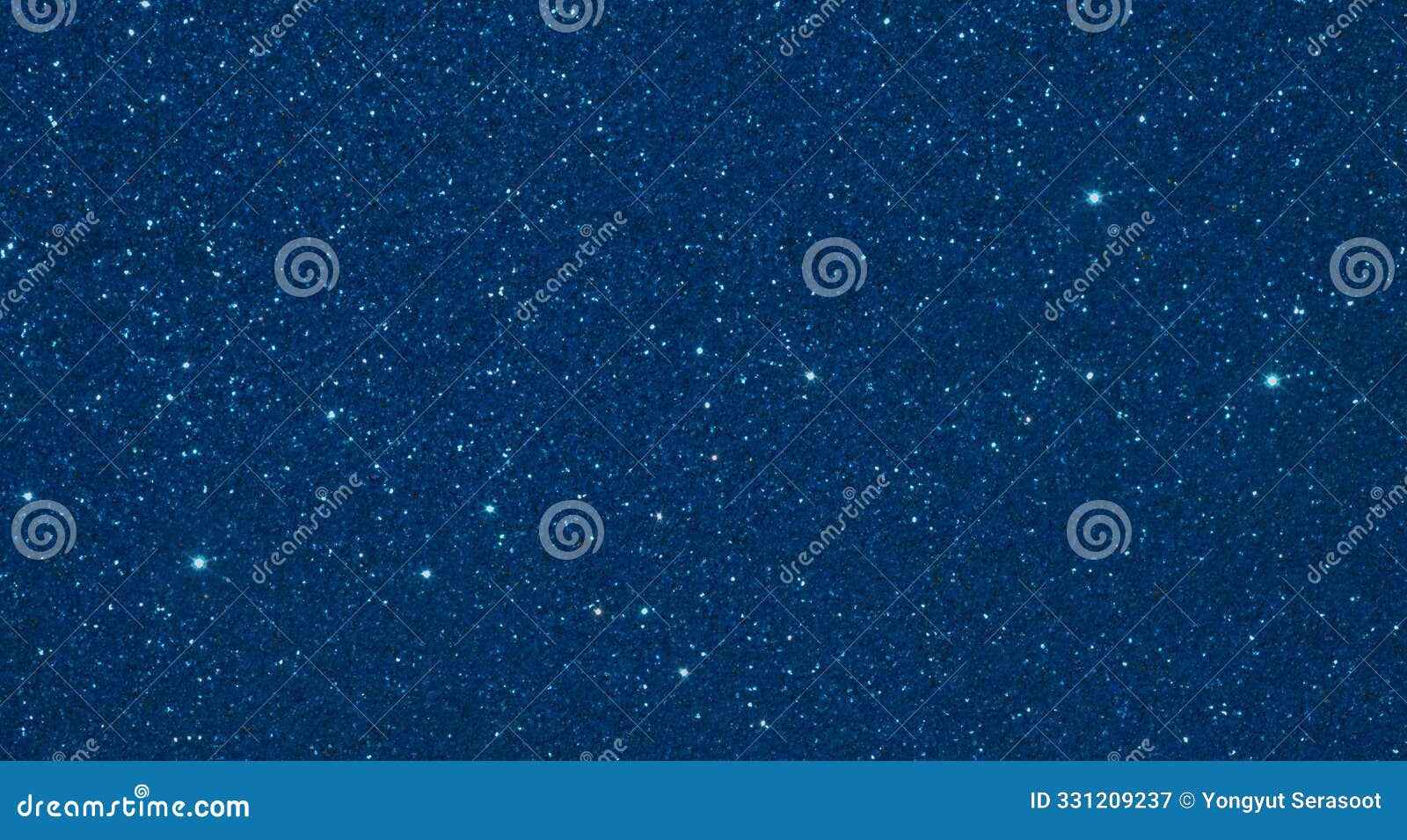 Blue Background with Sparkling Shimmering Stars Stock Image - Image of ...