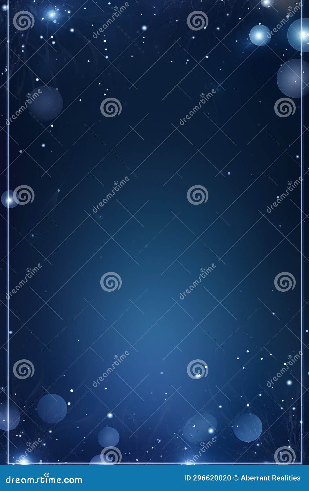 A Blue Background with Stars and a Square Frame Stock Photo - Image of ...