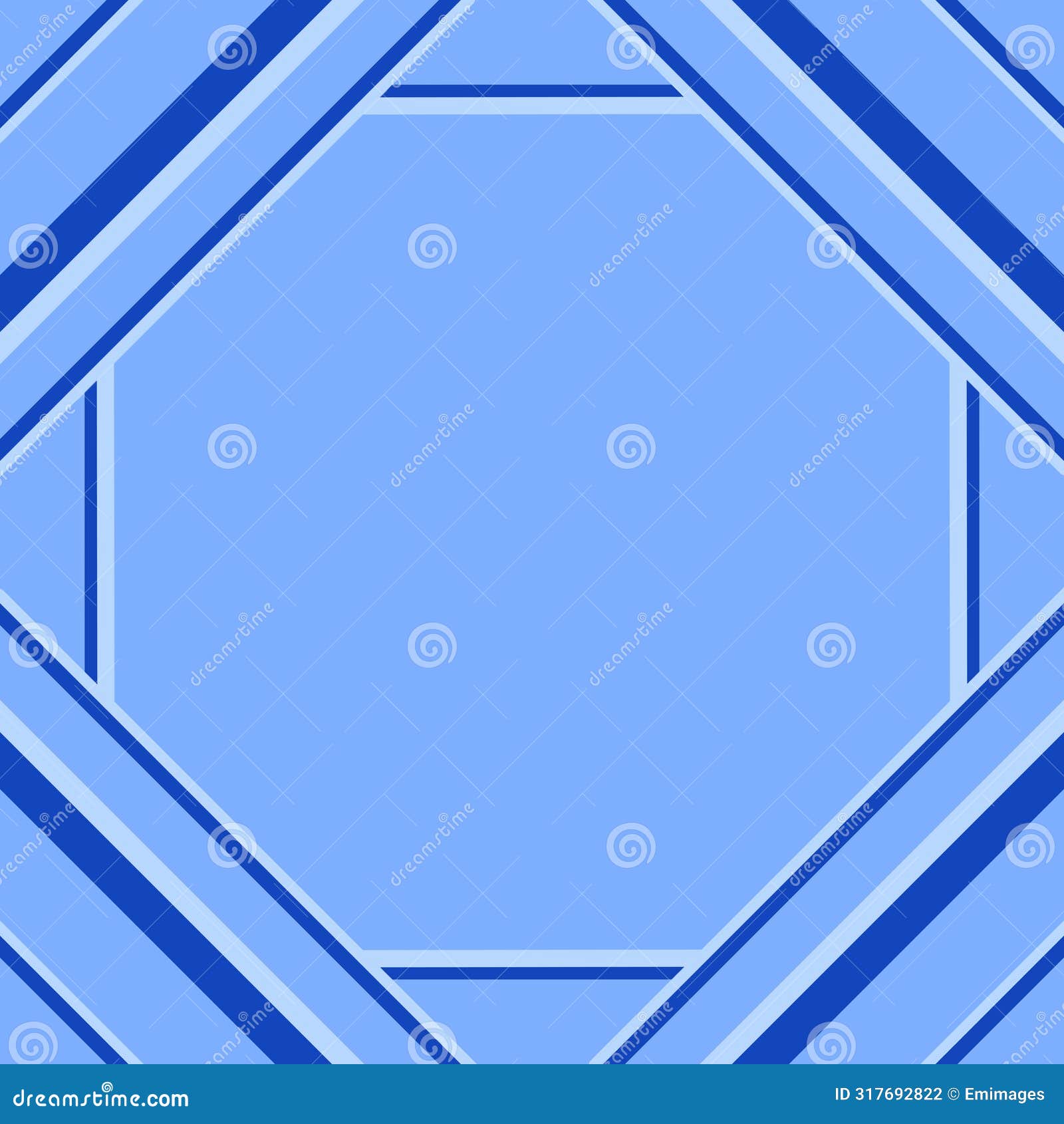 Blue Background with Striped Border Stock Illustration - Illustration ...