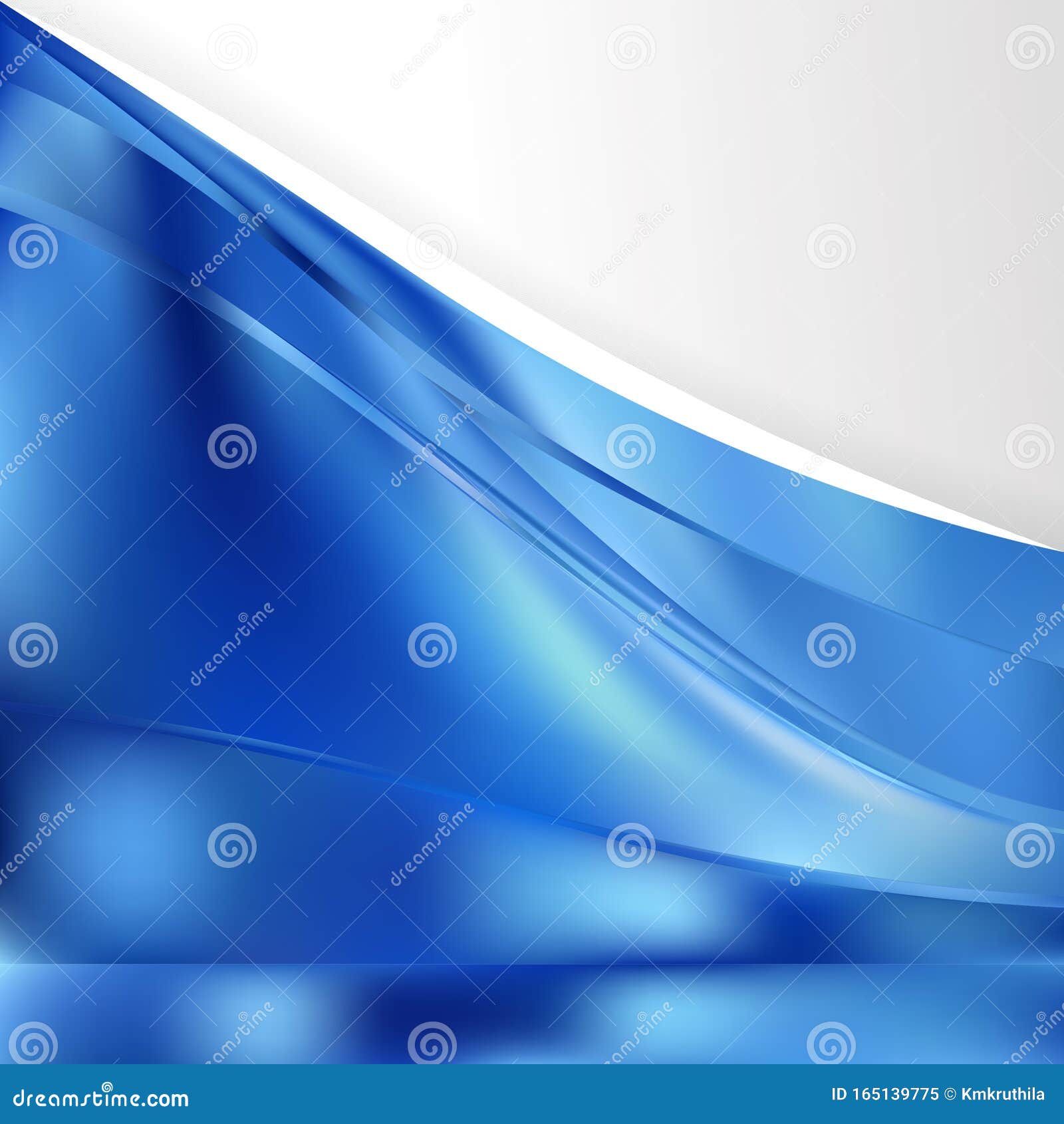 Blue Background Template stock vector. Illustration of layout - 165139775