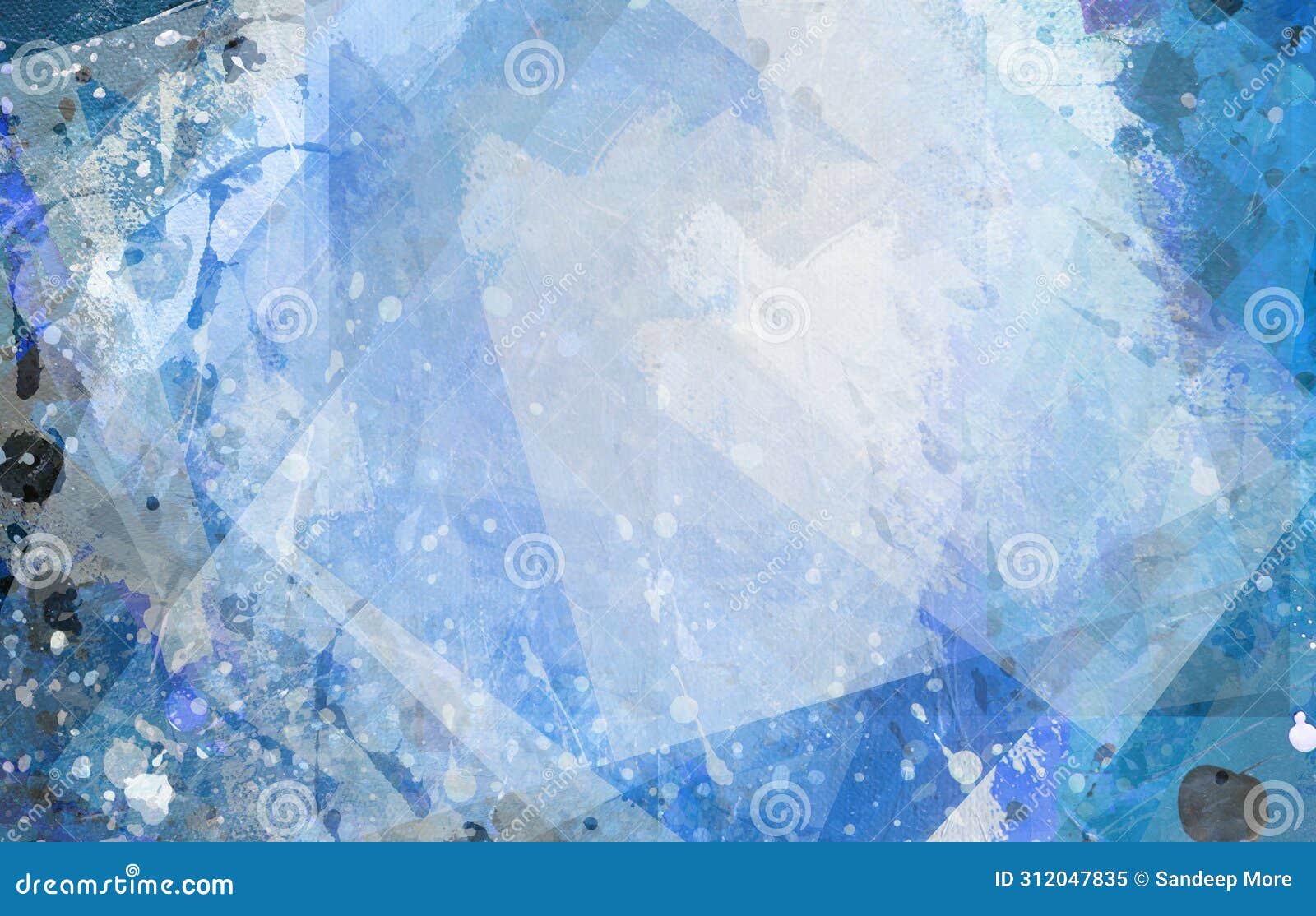Blue Background with Textured Transparent Squares in Random Layers ...