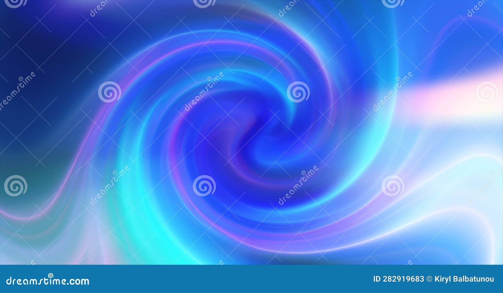 Blue Background of Twisted Swirling Energy Magical Glowing Light Lines ...