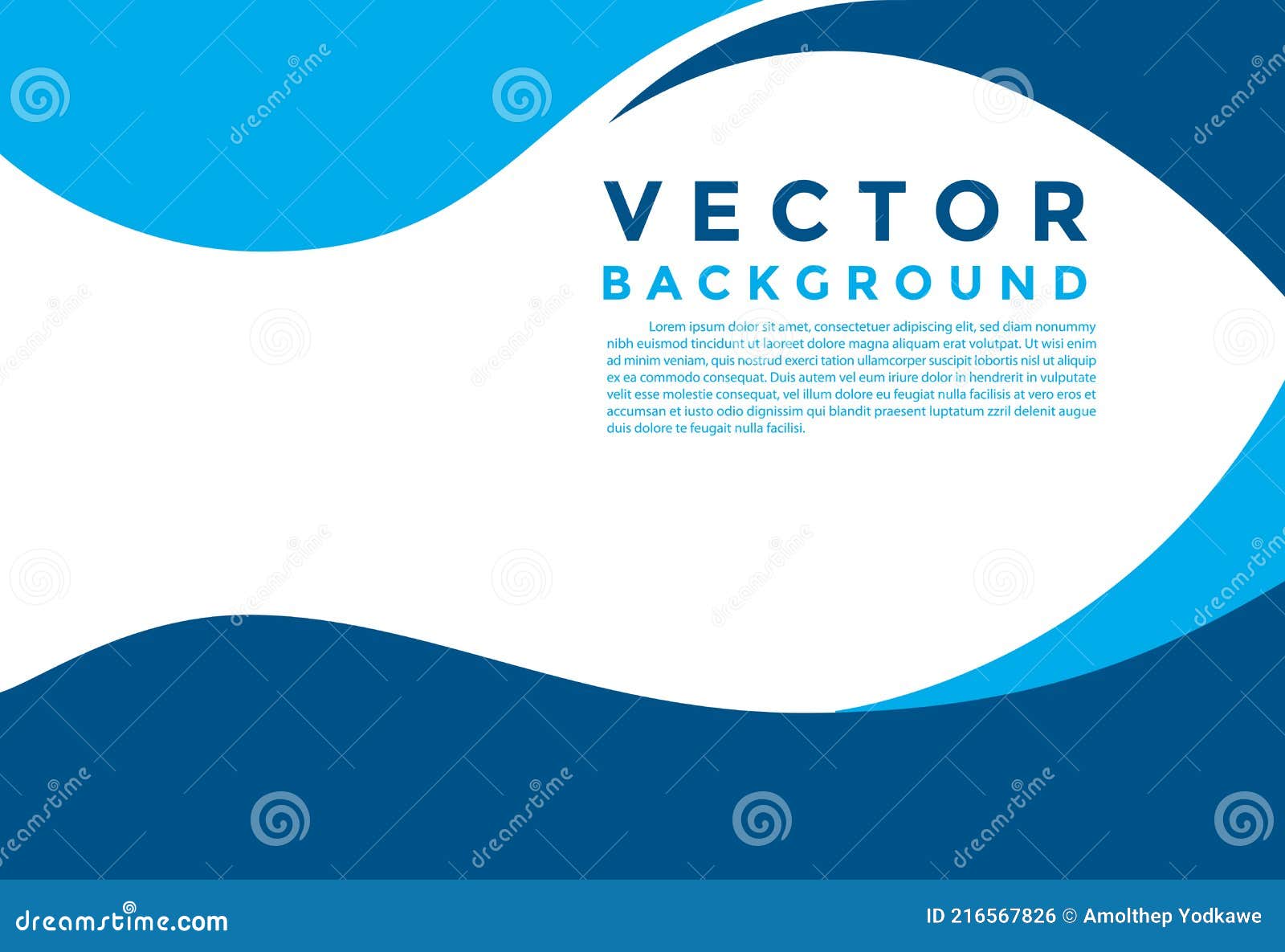 Blue Background Vector Lighting Effect Graphic for Text and Message ...