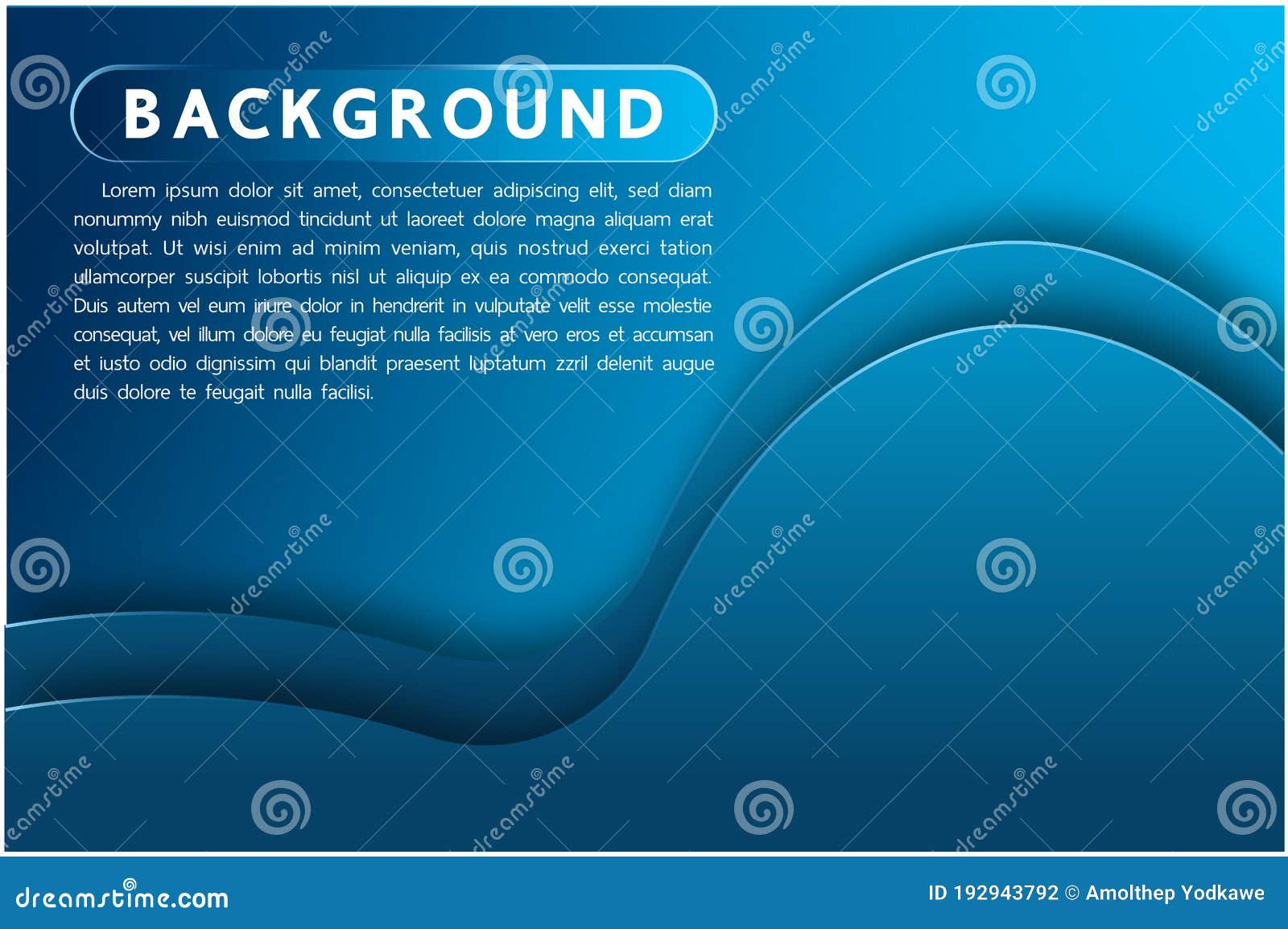 Blue Background Vector Lighting Effect Graphic for Text and Message ...