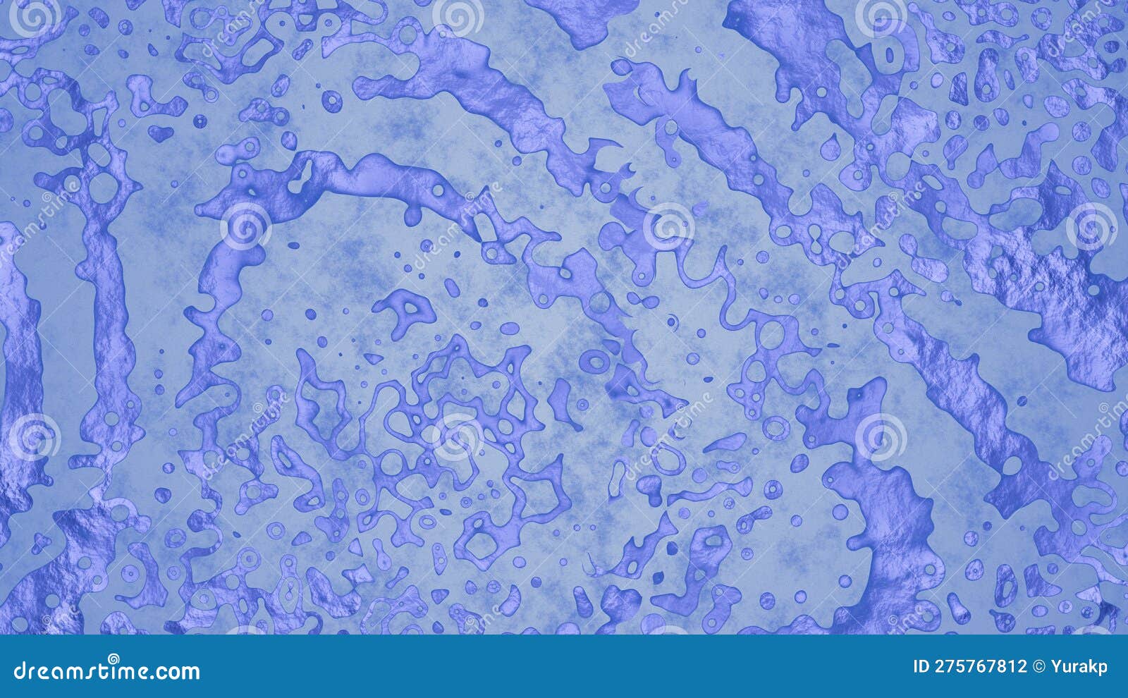 Blue Background with Water Effect. 3d Rendering Stock Illustration ...