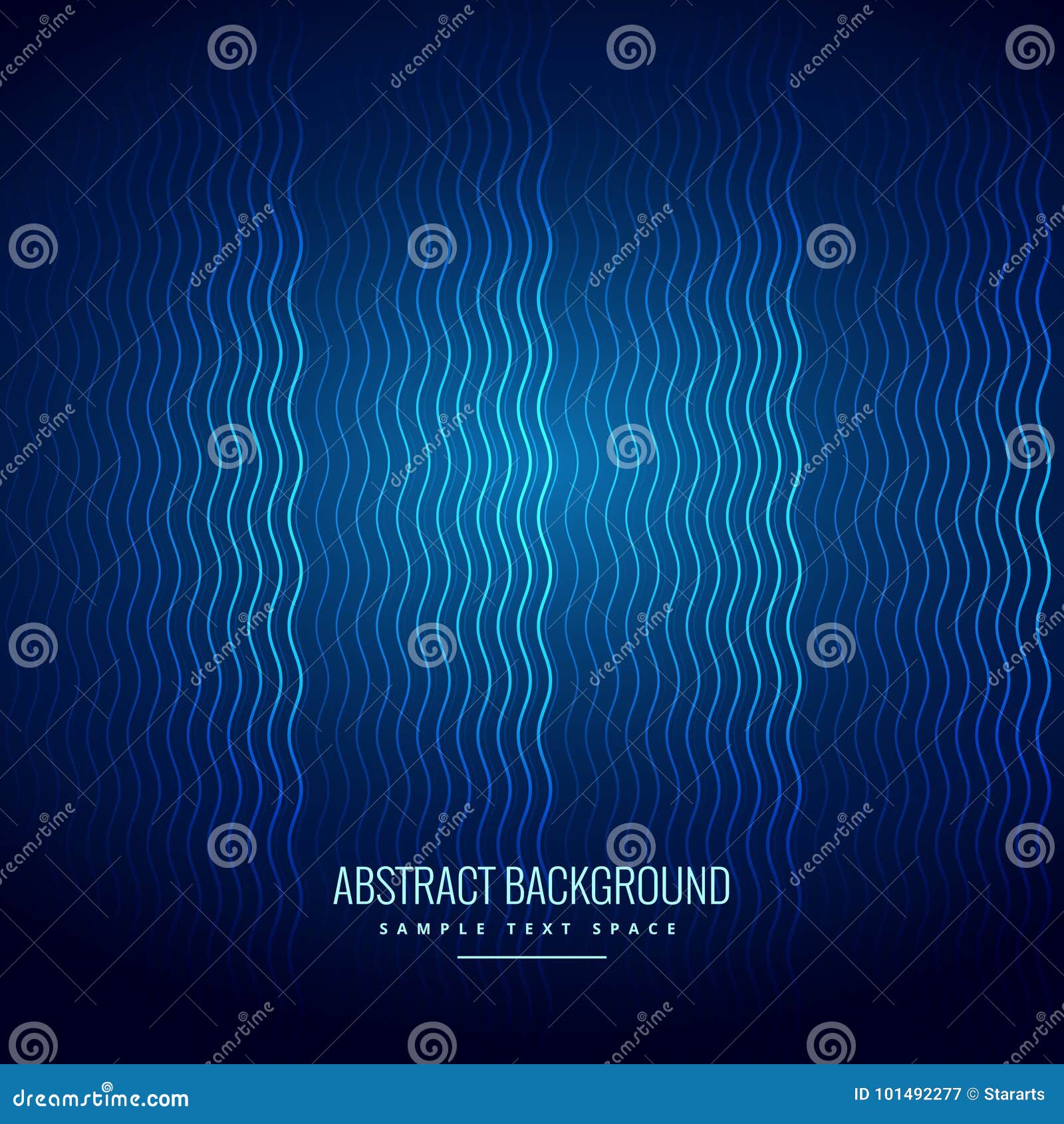 Blue Background with Wavy Lines Pattern Stock Vector - Illustration of ...