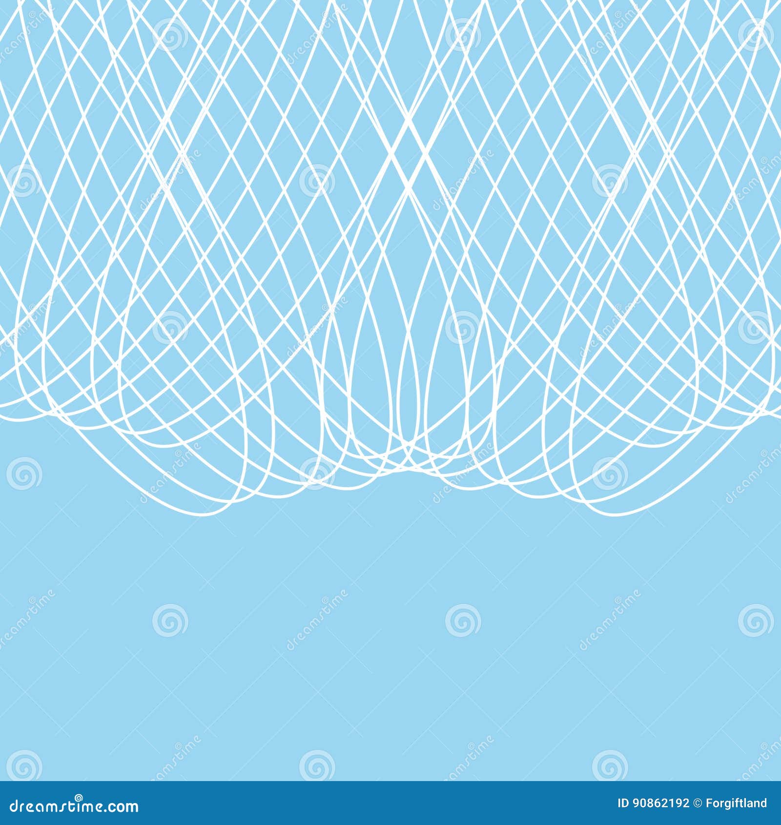 Blue Background,white Net and Chain on Light Blue Background Stock ...