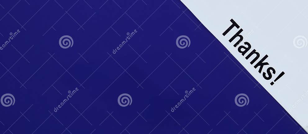 Blue Background, the Word " Thanks!!!" Stock Image - Image of thanks ...
