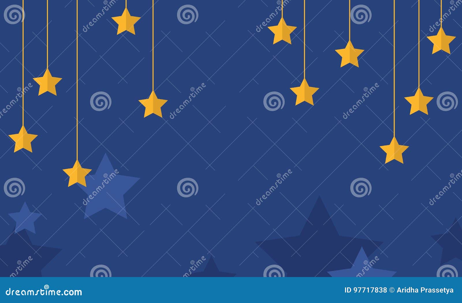 Blue Background with Yellow Star Collection Stock Vector - Illustration ...