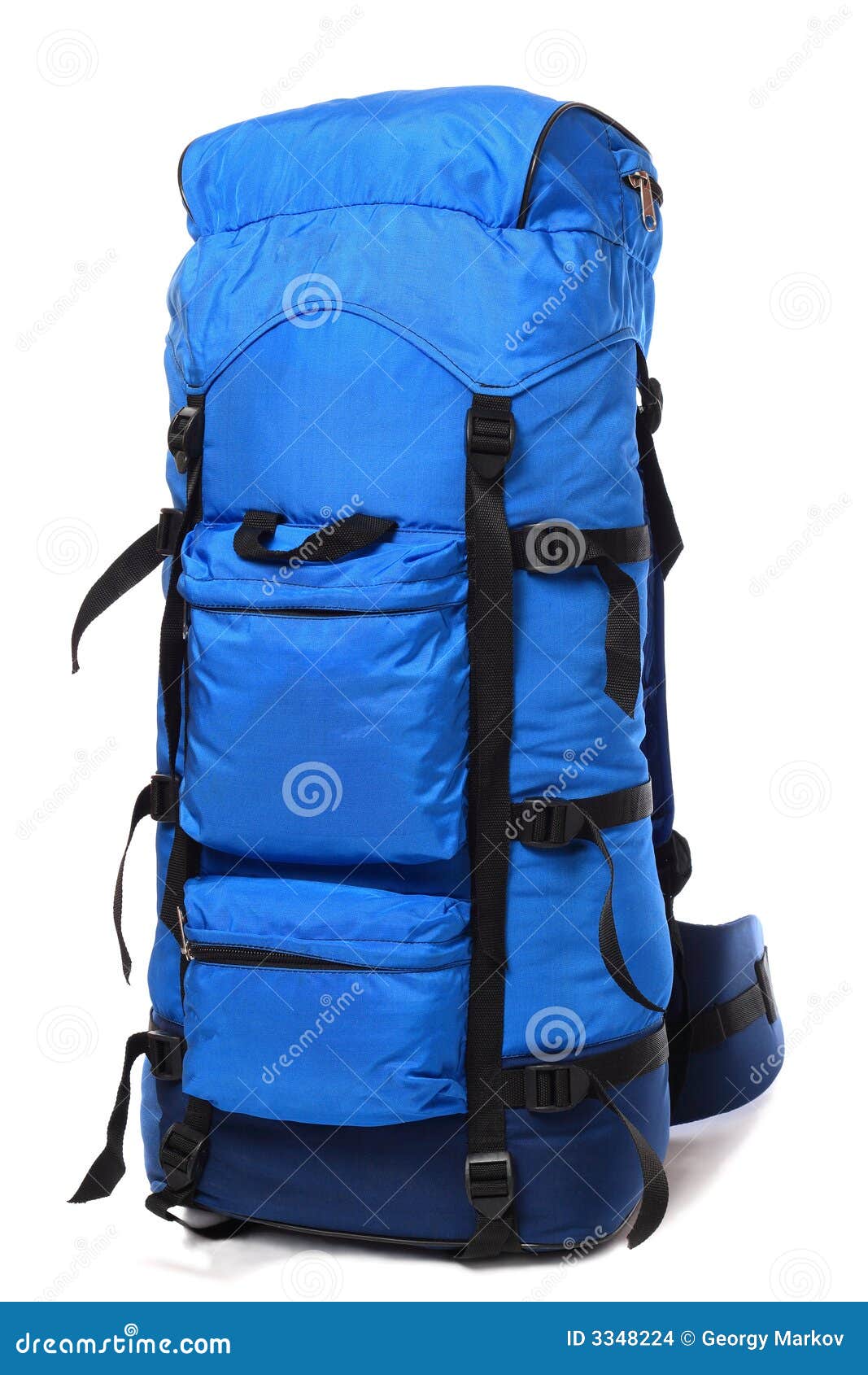 Blue backpack stock photo. Image of backpack, active, sports - 3348224