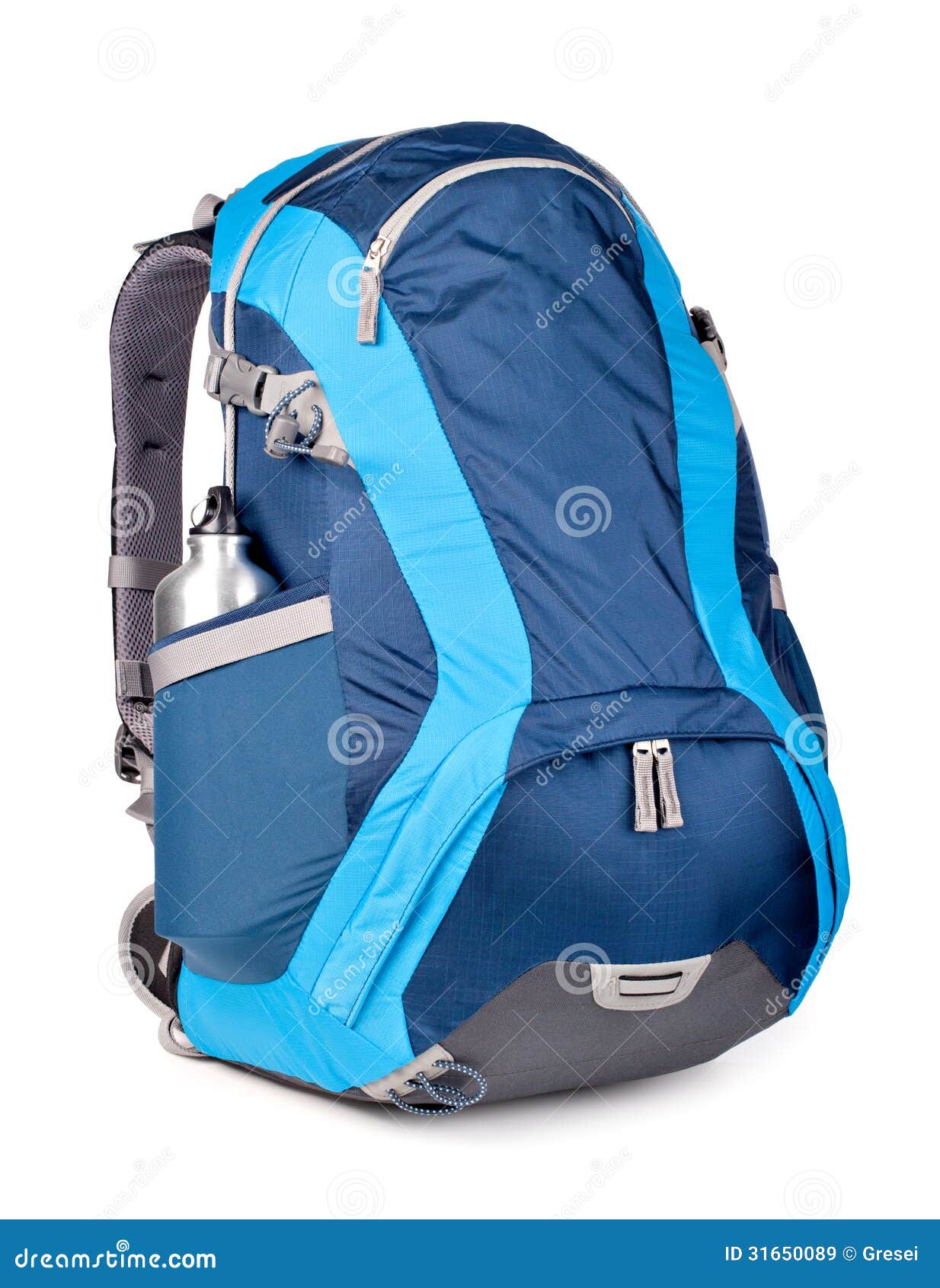Blue backpack stock image. Image of rucksack, baggage - 31650089
