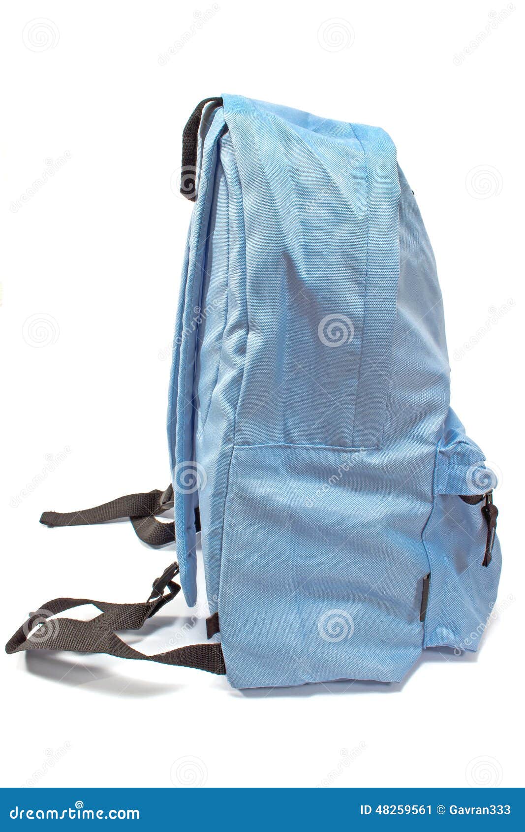 Blue backpack stock image. Image of adventure, satchel - 48259561