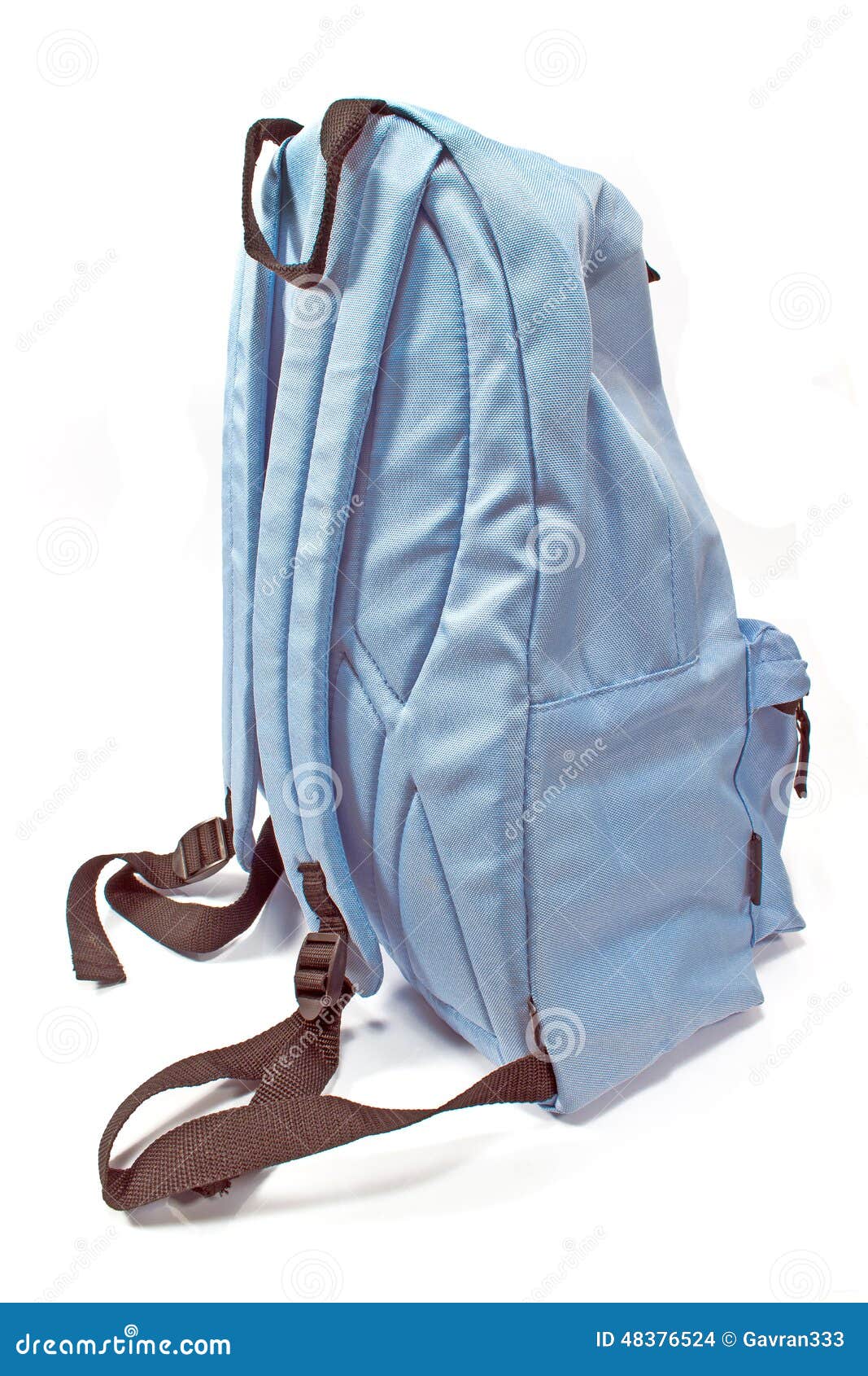 Blue backpack stock photo. Image of holiday, blue, camping - 48376524