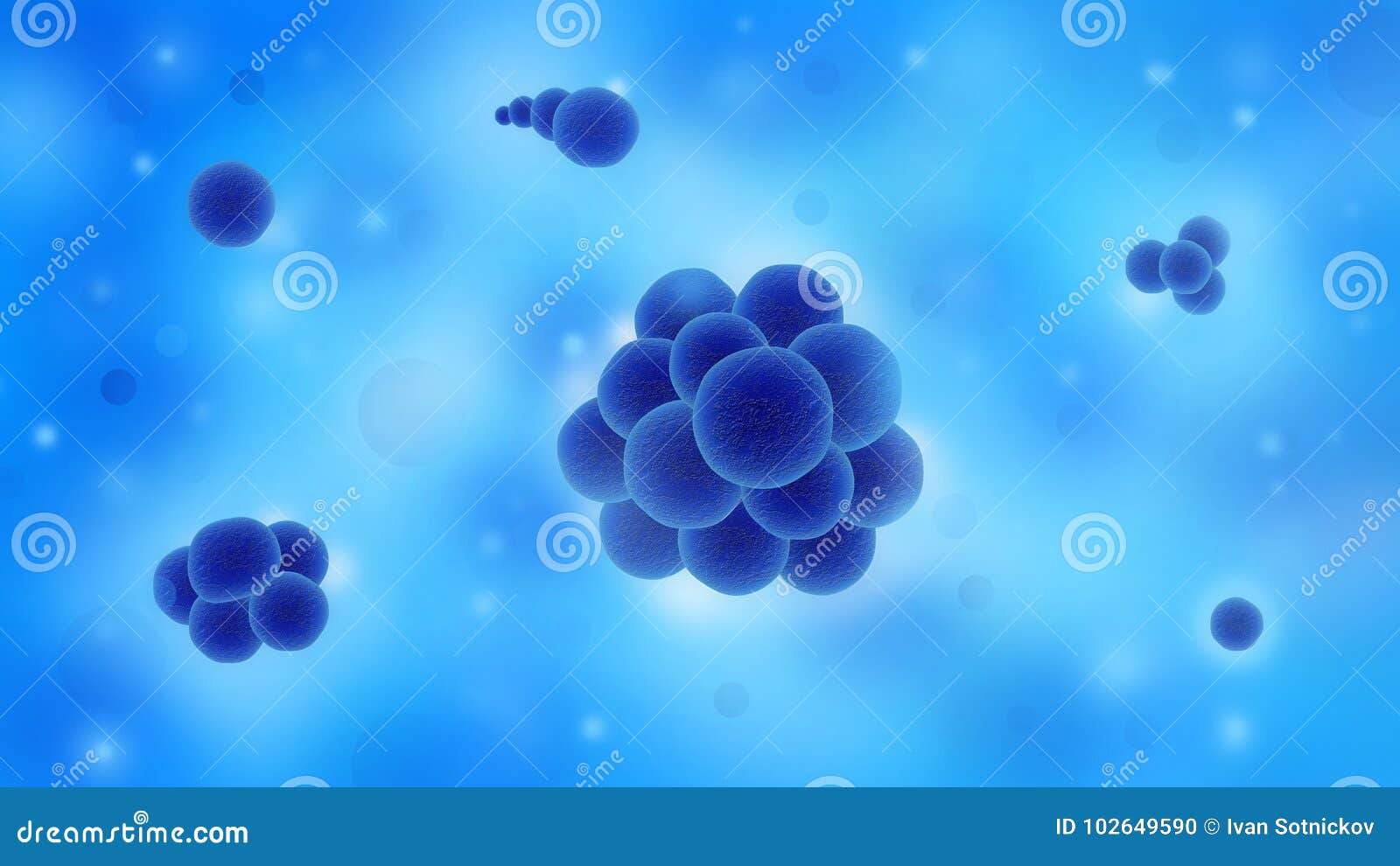 Blue bacteria stock illustration. Illustration of green - 102649590