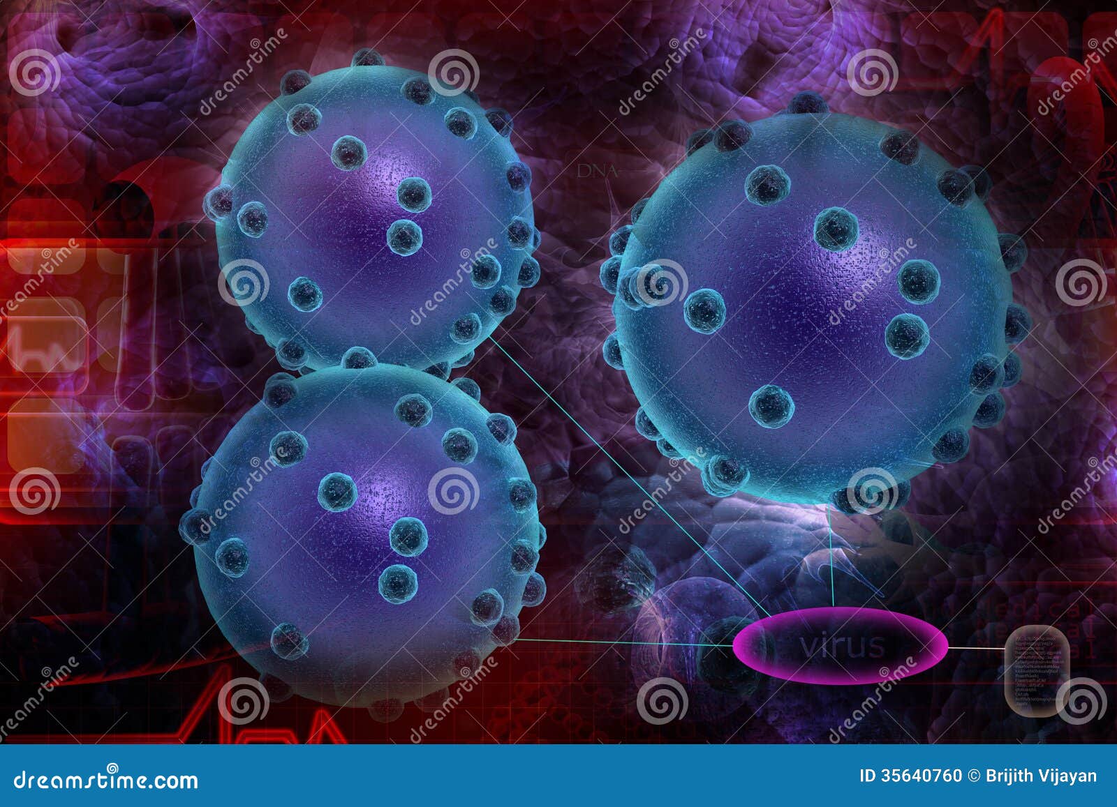 Bacterial Intruder Cells Causing Sickness Stock Image | CartoonDealer ...