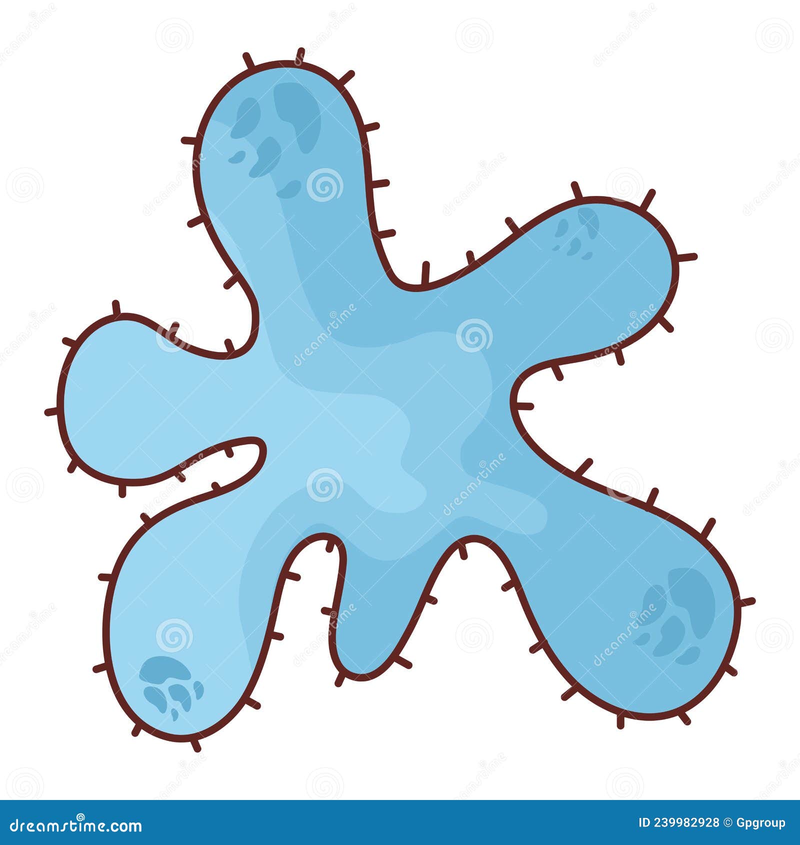 Blue Bacterium Pattern Background Cartoon Vector | CartoonDealer.com ...