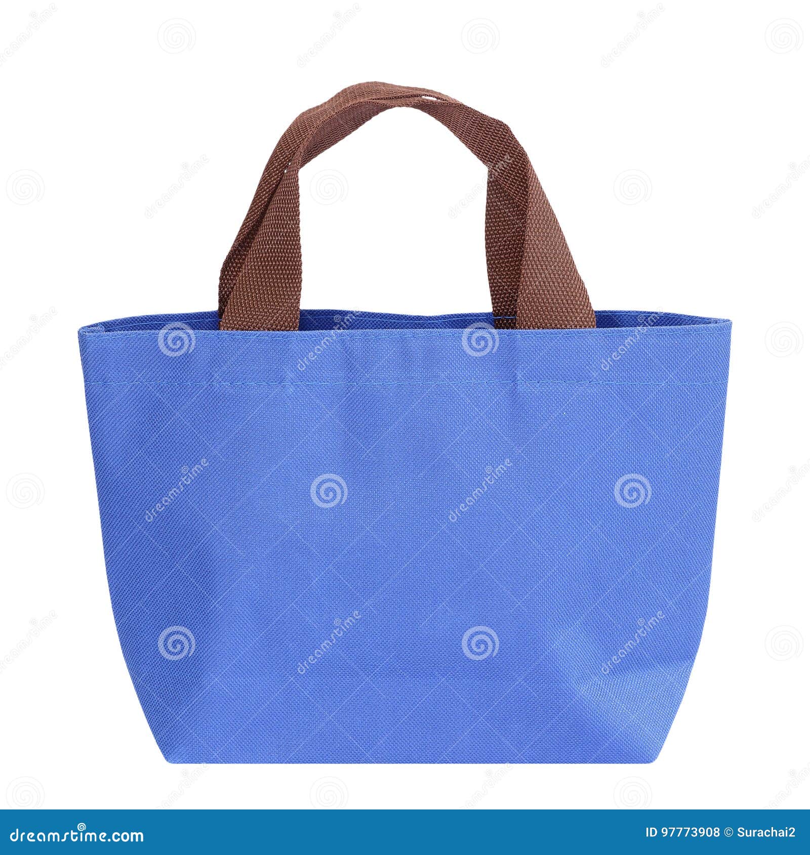 Blue bag isolated on white stock photo. Image of corn - 97773908