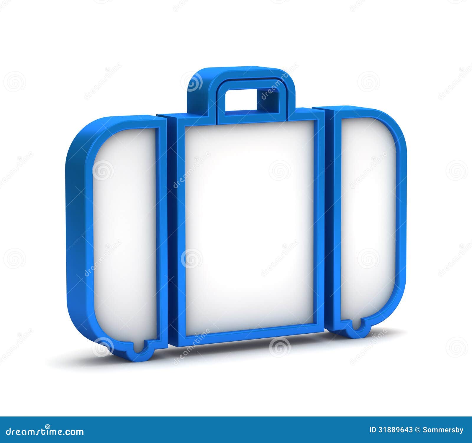 Blue baggage icon stock illustration. Illustration of pattern - 31889643