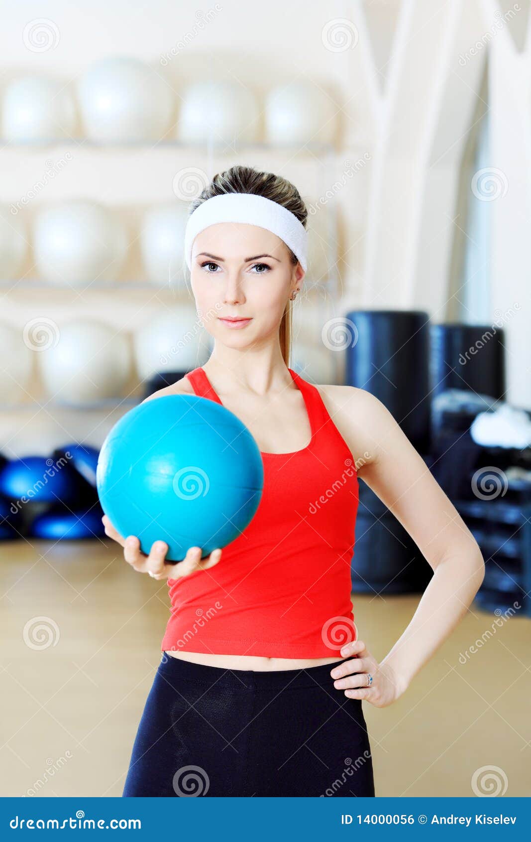Blue ball stock photo. Image of healthy, muscles, fitness - 14000056