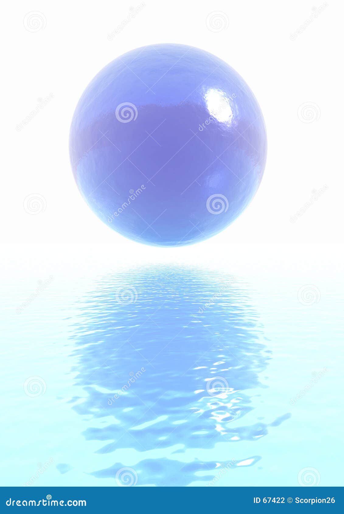 The blue ball stock illustration. Illustration of concept - 67422
