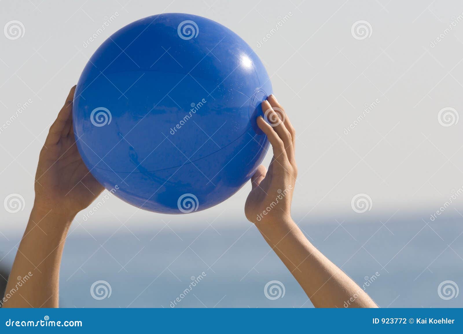 Blue ball stock photo. Image of blue, playing, plastic - 923772