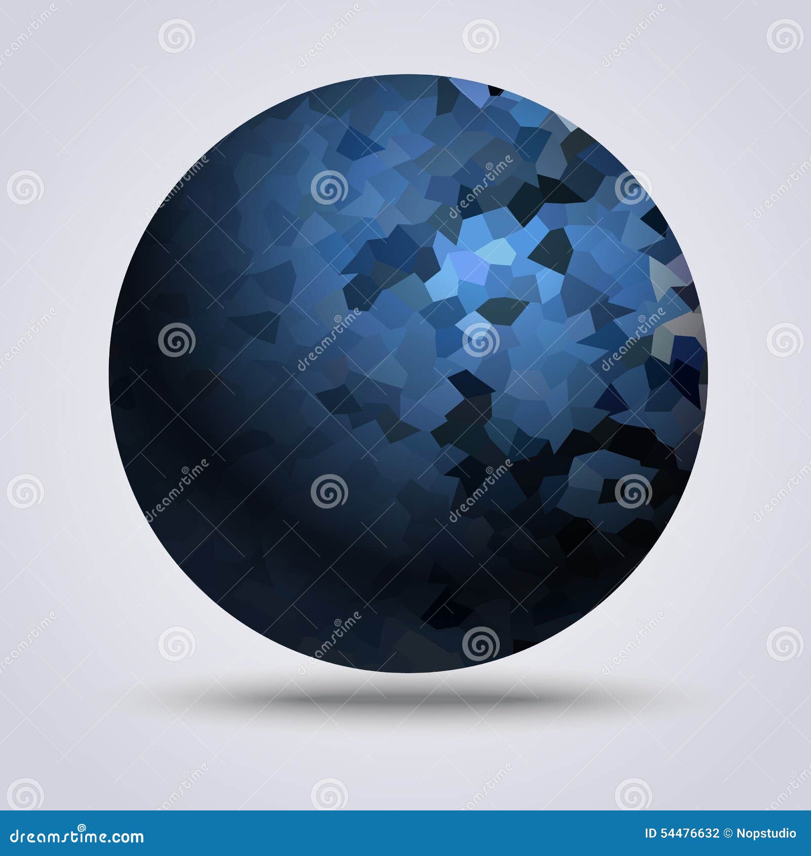 Blue ball background stock vector. Illustration of element - 54476632