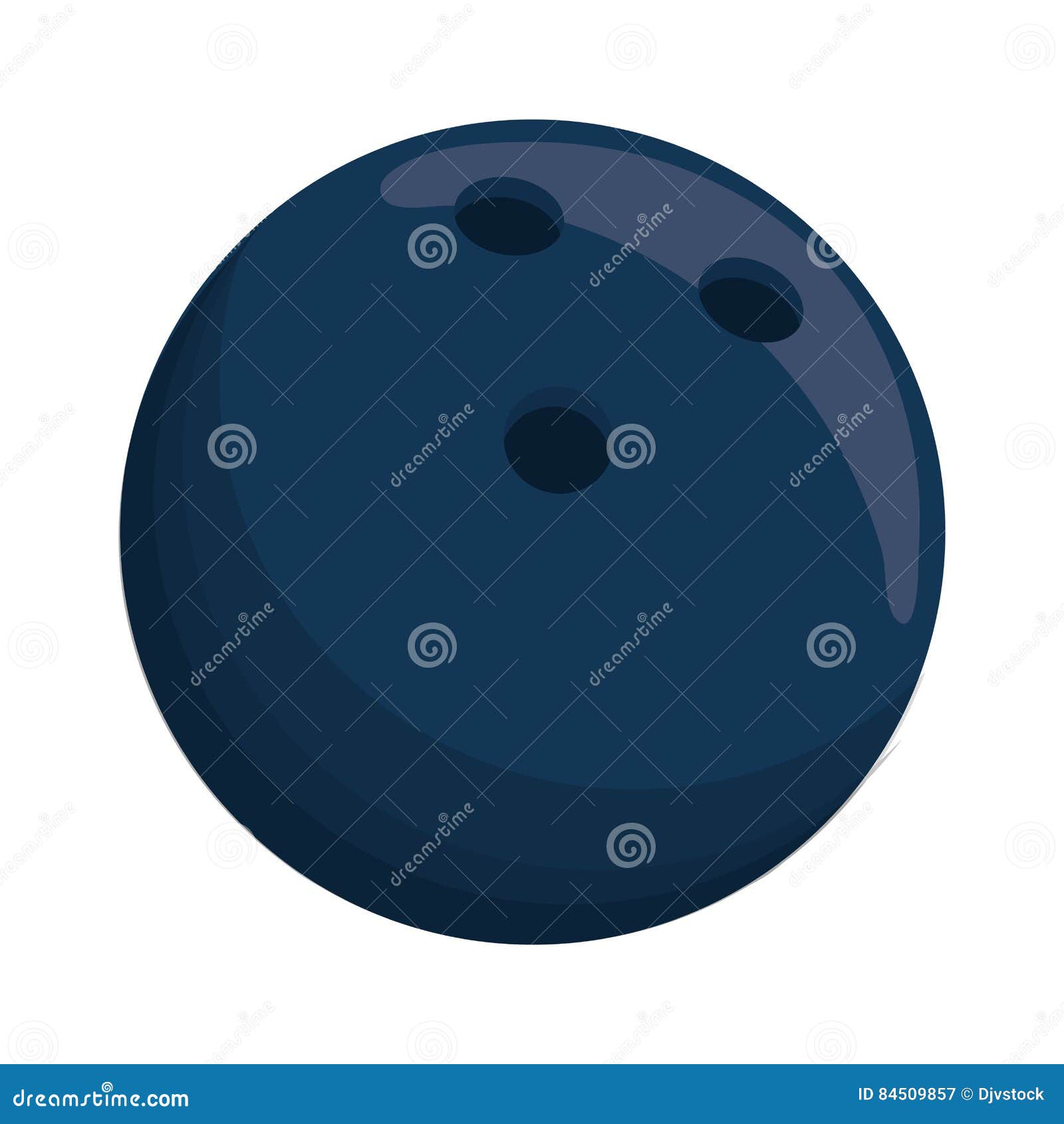 Blue Ball Bowling Sport Shadow Icon Stock Illustration - Illustration ...