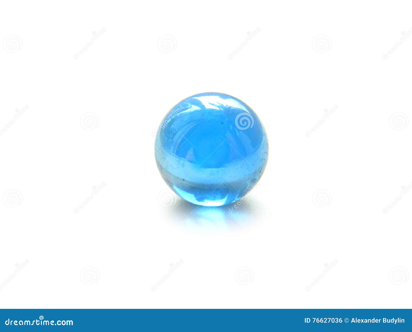 Blue Ball on a White Background Stock Photo - Image of blue, ball: 76627036