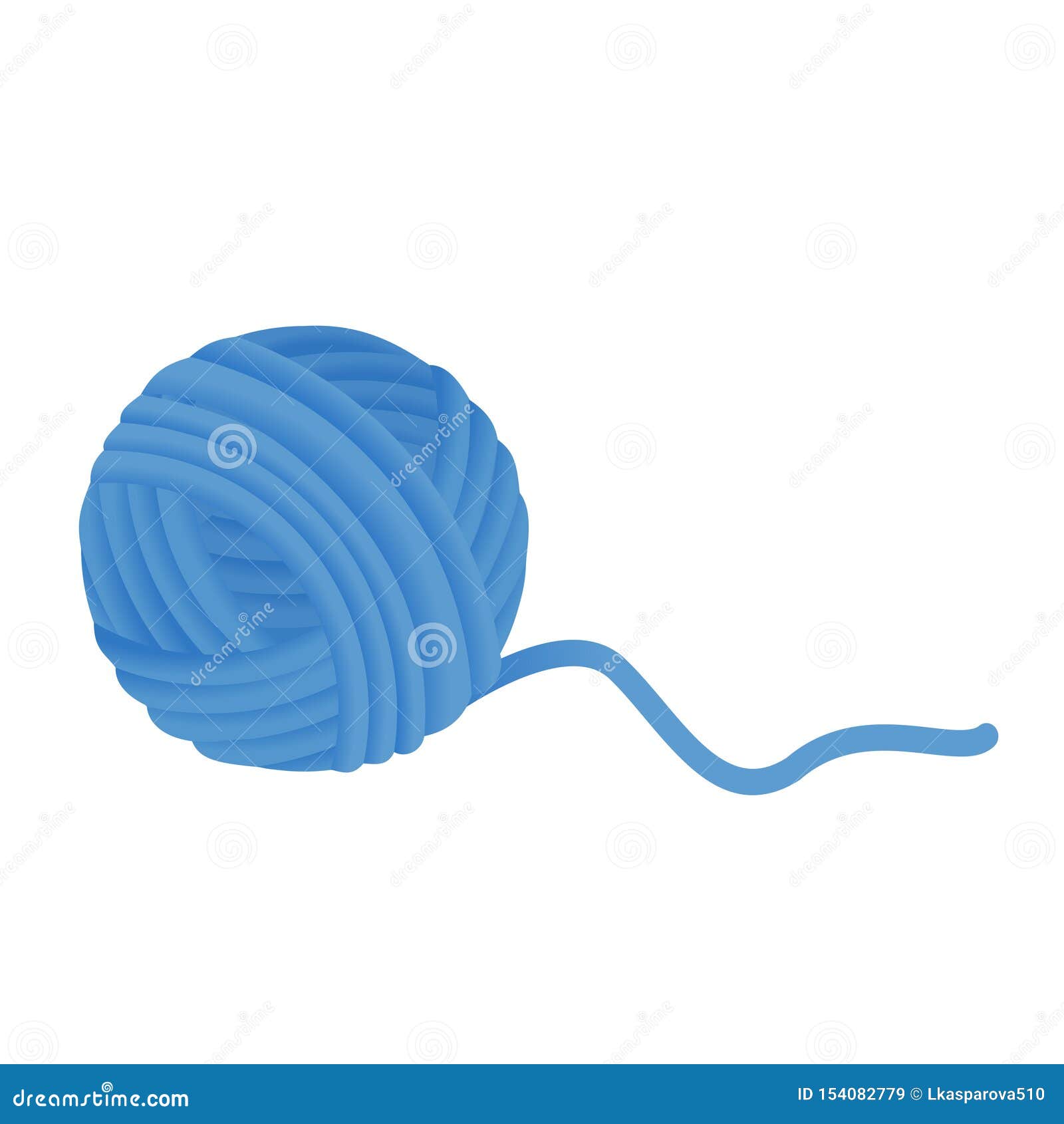 Ball of Yarn Vector Isolated Stock Vector - Illustration of fashion ...