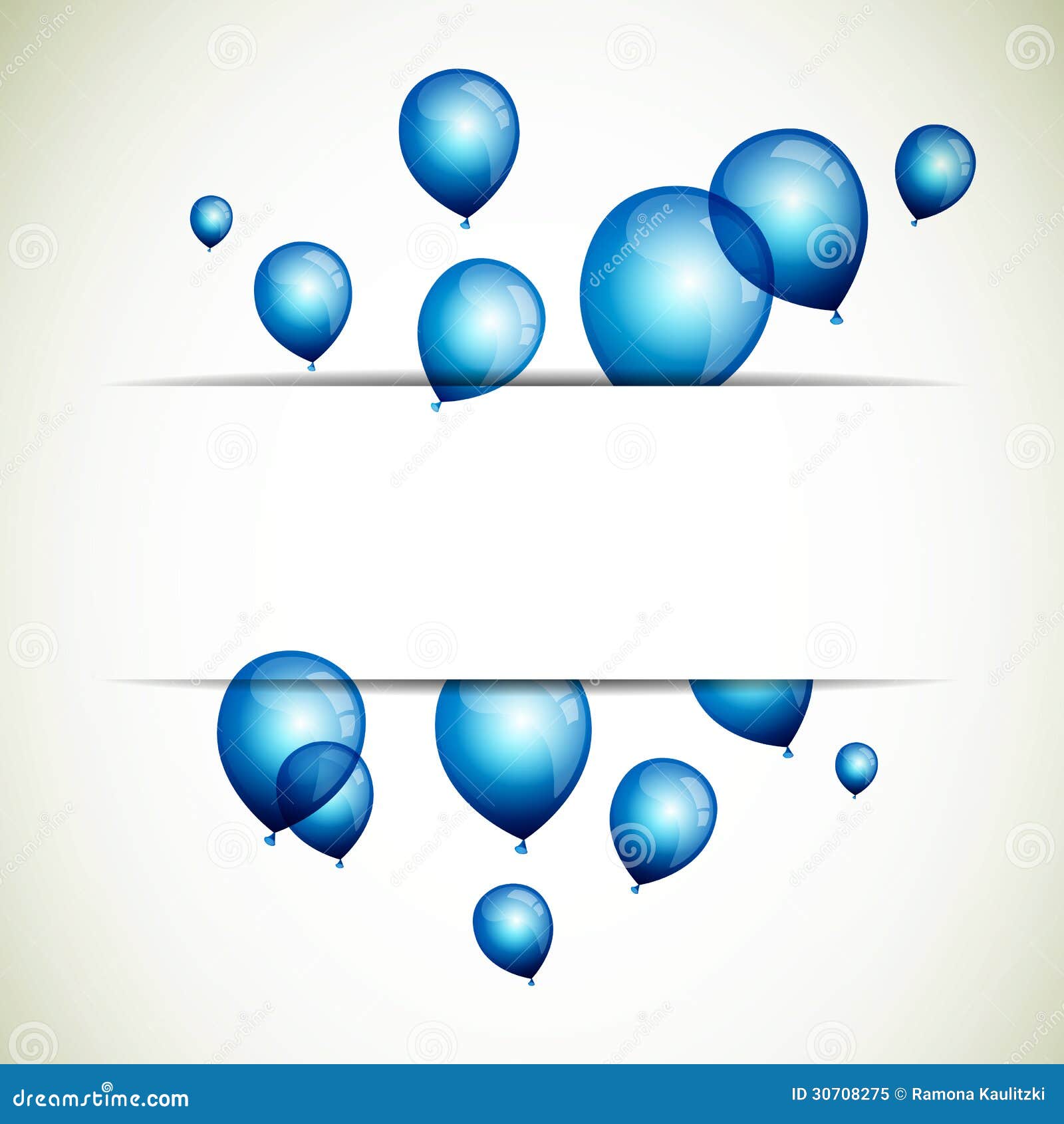 Blue ballons stock illustration. Illustration of cartoon - 30708275